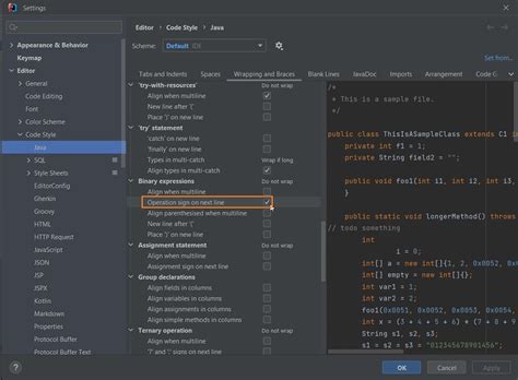 multiline in editor with separator as first position ides support