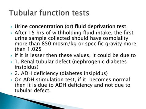 Renal Function Tests