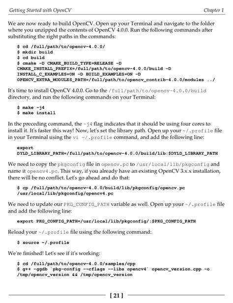 unable to install compile opencv 4 0 0 on mac [opencv pc missing