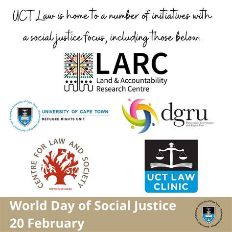 Uct Laws Tweet Today Is World Day Of Social Justice An