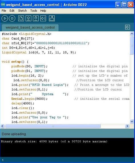 interfacing em 18 μrfid reader wiegand26 with arduino uno