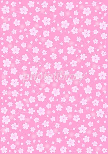 桜の背景模様 イラスト素材 [ 2109886 ] フォトライブラリー Photolibrary
