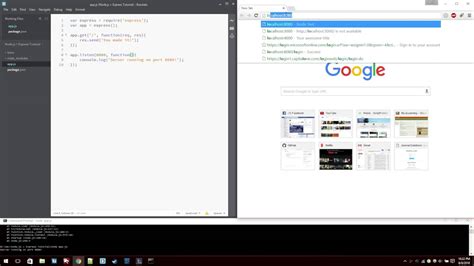 node js express tutorial get and post requests [part 2] youtube