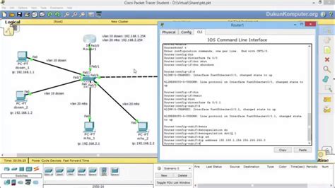 Tutorial Cara Konfigurasi Vlan Switch Pada Cisco Packet Tracer Youtube