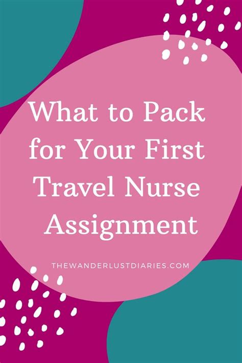 Travel Nurse Packing List Pin Travel Nurse Assignment Travel Nursing