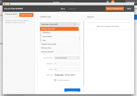 using csv and json data files in the postman collection runner