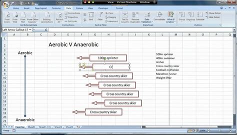 screencast creating a drag and drop exercise in excel step 3