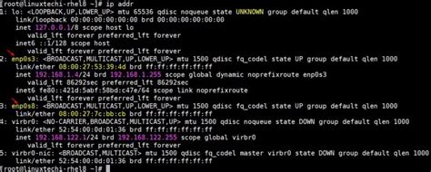 How To Configure Static Ip Address In Rhel 8 Centos 8