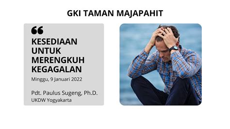 Ibadah Minggu 09 Januari 2022 Gki Taman Majapahit Semarang Youtube
