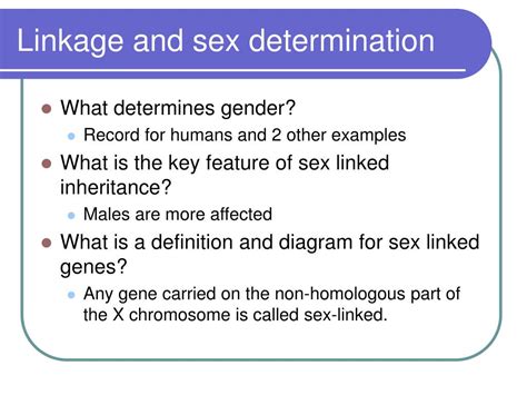 ppt linked and sex linked genes powerpoint presentation free