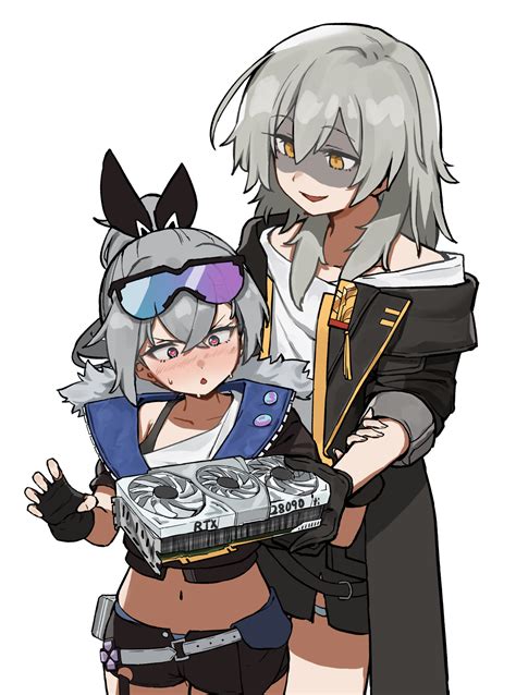 Trailblazer Stelle And Silver Wolf Honkai And 2 More Drawn By