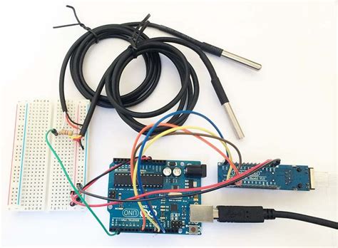 Схема подключения датчика температуры ds18b20 к arduino