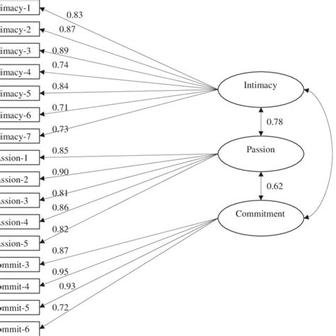 Final Confirmatory Factor Analysis Standardized Coefficients For