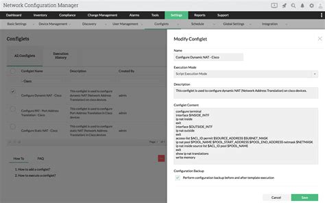 cisco nat configuration network configuration manager