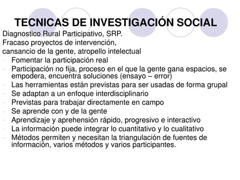 Ppt Tecnicas De InvestigaciÓn Social Powerpoint Presentation Free