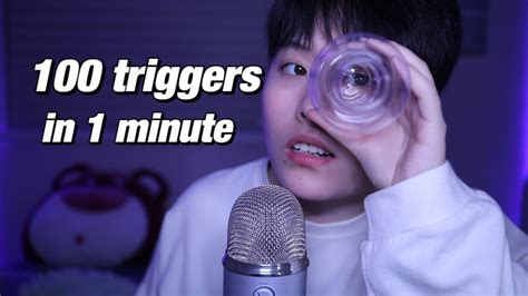【asmr】100 Triggers In 1 Minute New Visual Experience【asmr】1分钟触发100下，新的