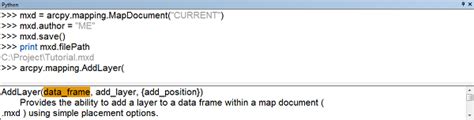 arcpy mapping 教程入门—arcmap 文档