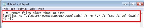 how to automatically delete files in your download folder on a schedule
