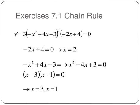 Chain Rule Solution Key