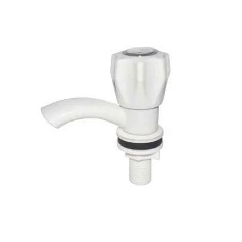 Aquachem White Pillar Cock Size 15mm And 20mm For Bathroom Fitting At
