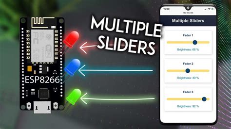 esp8266 nodemcu web server websocket with multiple sliders pwm