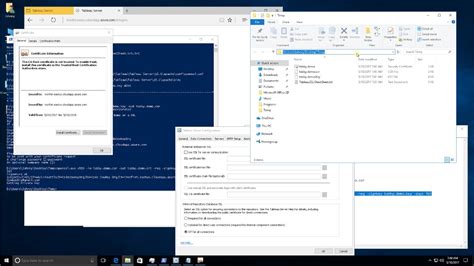 tableau server ssl self signed certificate install youtube