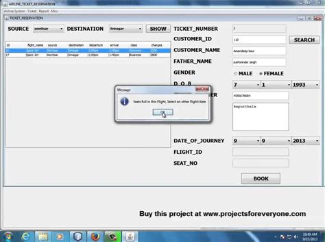 Major Project Airline Reservation System Project In Java With Mysql