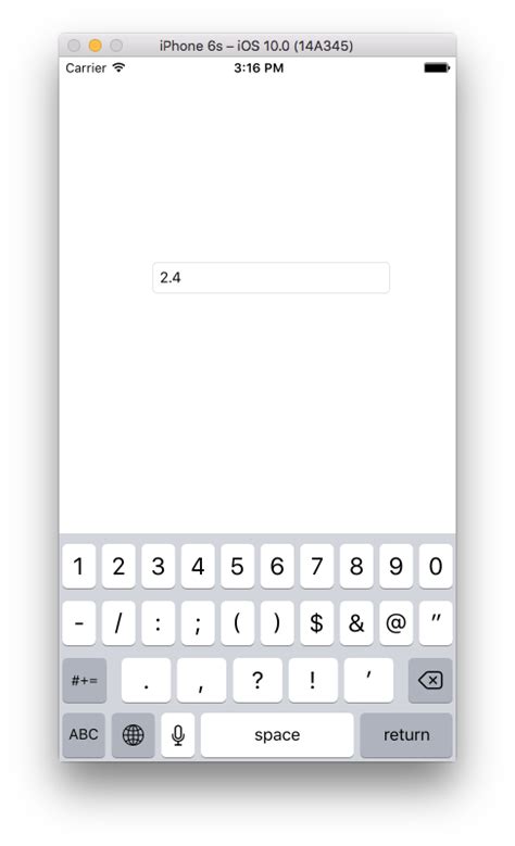 ios how to accept only one decimal point value in textfield stack