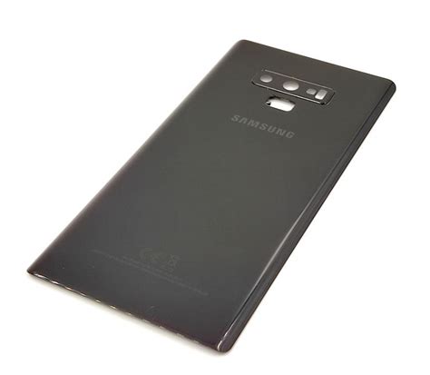 Tapa Trasera Con Cristal Embellecedor Para Samsung Note 9 N960f Negro