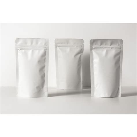 Plain Stand Up Zipper Pouch For Food Packaging Feature Leakage