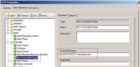 mdt 2012 part x using powershell script with your task