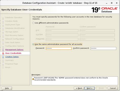 creating database using dbca in oracle 19c oracledbwr