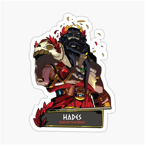 Hades Game Hades God Of The Dead Sticker For Sale By Ponchtheowl