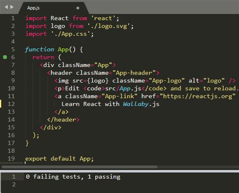 wallaby js tutorials create react app tutorial