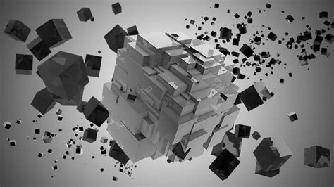 Abstract 3d Cube 3d Cube Abstract Live Screen Wallpaper