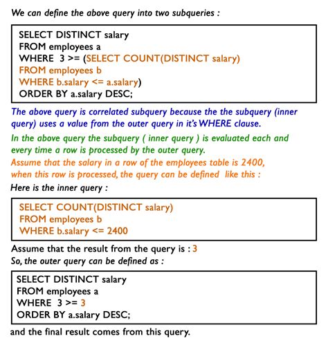 mysql subquery exercises query to get 3 minimum salaries