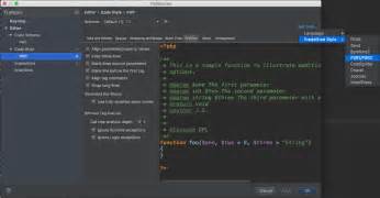 ide phpstorm phpdoc formatting setup stack overflow