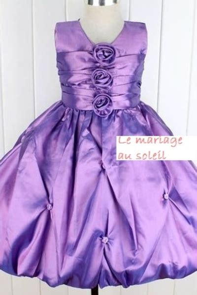 Robe Ceremonie Fille Violette