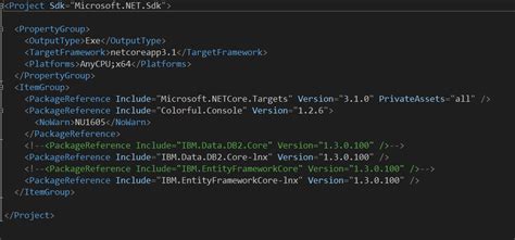 connection error in dotnet core to ibm db2 stack overflow