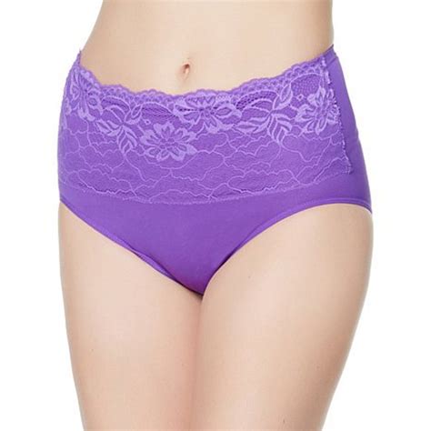 Rhonda Shear Womens Seamless Brief With Lace Overlay 4220 Ebay