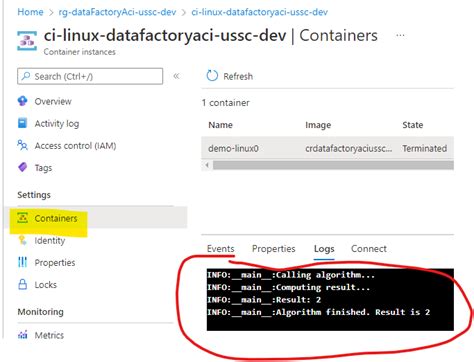 how to set up an azure container instance linux windows to run