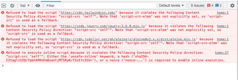 node js violation of the security policy in nodejs stack overflow