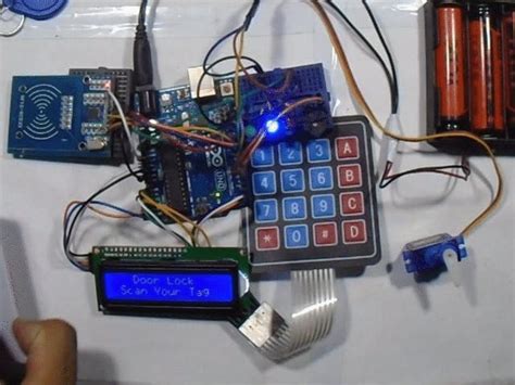 rfid and keypad based door lock using arduino