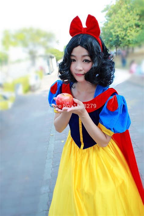 Fairy Tale Snow White Princess Dress Cosplay Fancy Dress Pannier