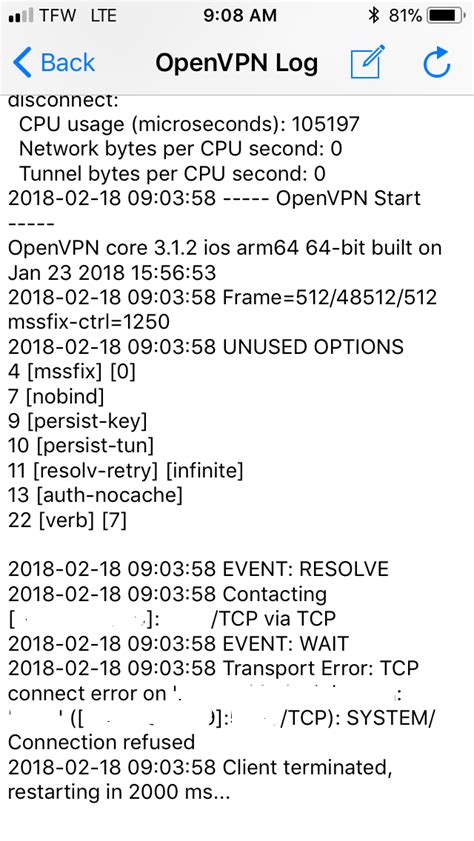 openvpn server tls key failed to occur within 60 secs installing
