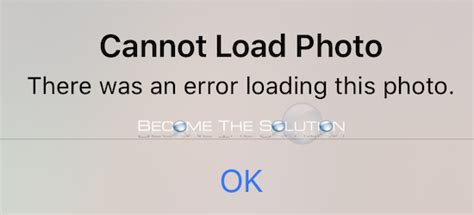 why cannot load photo iphone