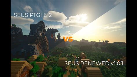 seus renewed vs seus ptgi v12 comparación de shaders shaders