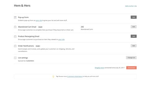 mailchimp ecommerce email marketing