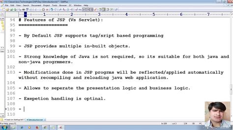 3 features of jsp adv java java jsp programming tutorial advance