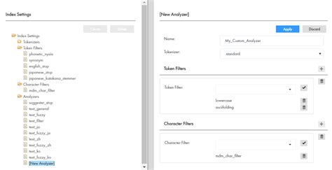 create custom elasticsearch index settings optional